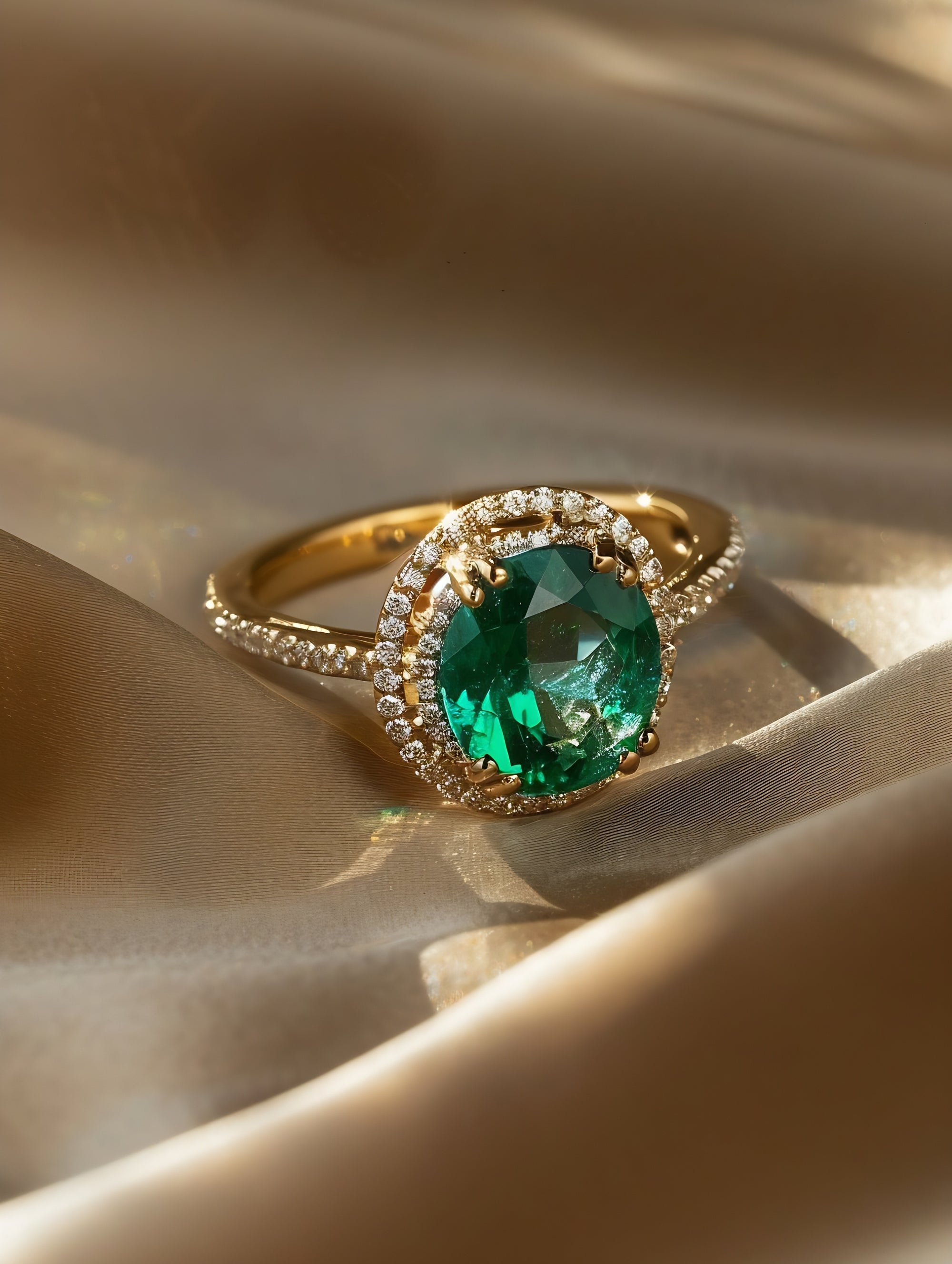 Emerald 14K Band — Matthew Rosie